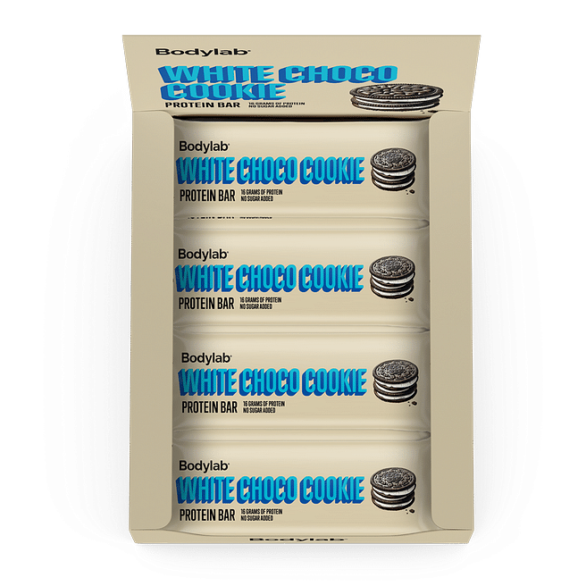 Bodylab Protein Bar (12 x 55 g) - White Choco Cookie → Se den her!